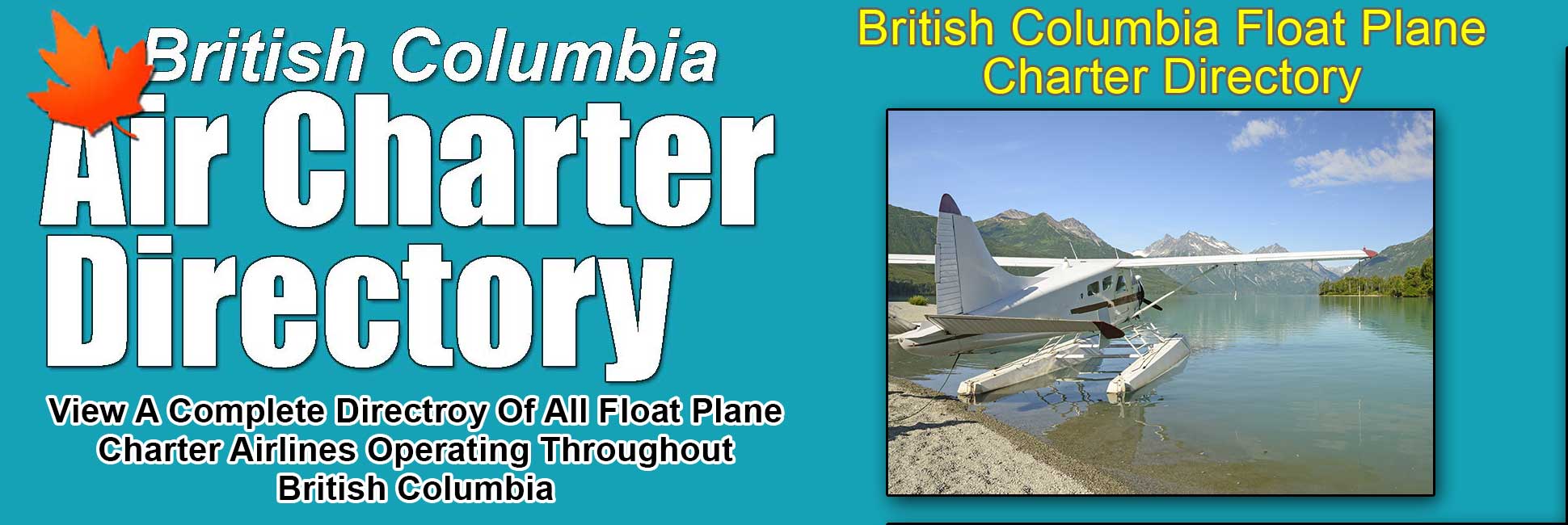 British Columbia Float Plane Charter Directory | Canadian Air Charter ...